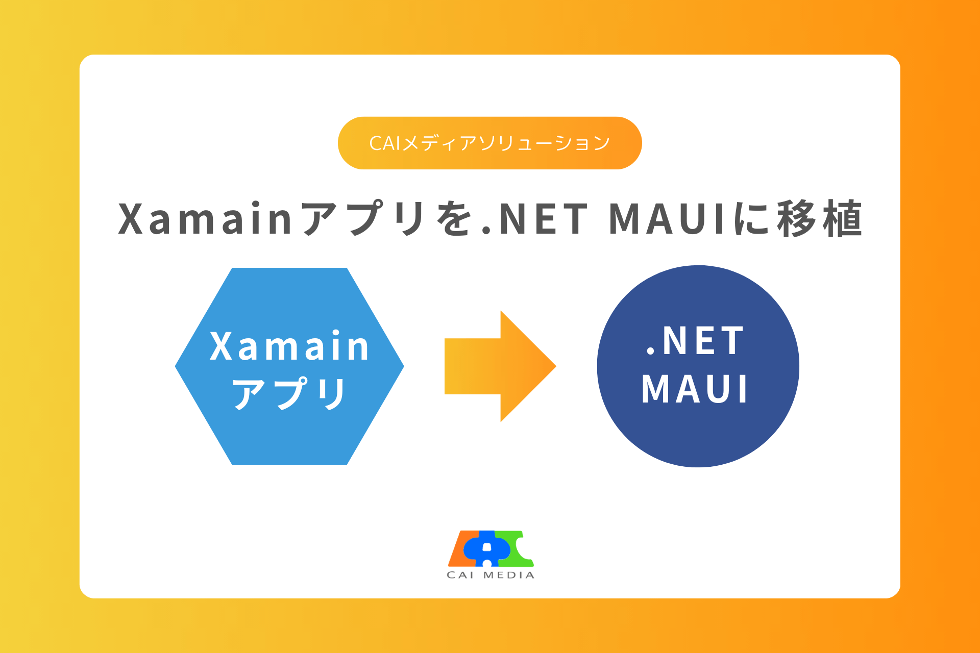 【.NET MAUI #1】Xamainアプリを.NET MAUIに移植 - caimedia